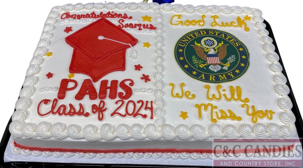 College Bound Sheet Cake | C&C Candies