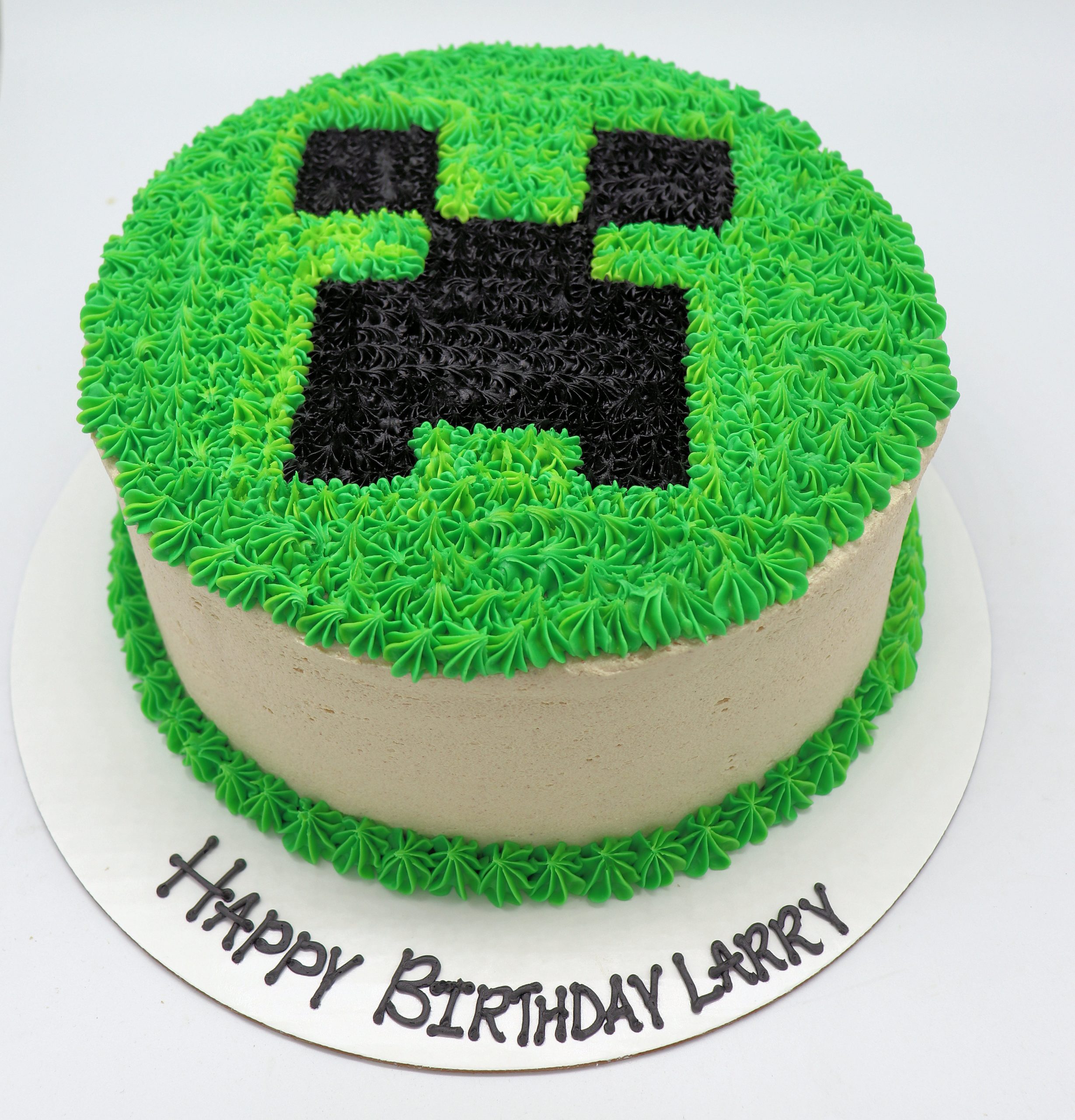 Minecraft Creeper Round Cake | C&C Candies