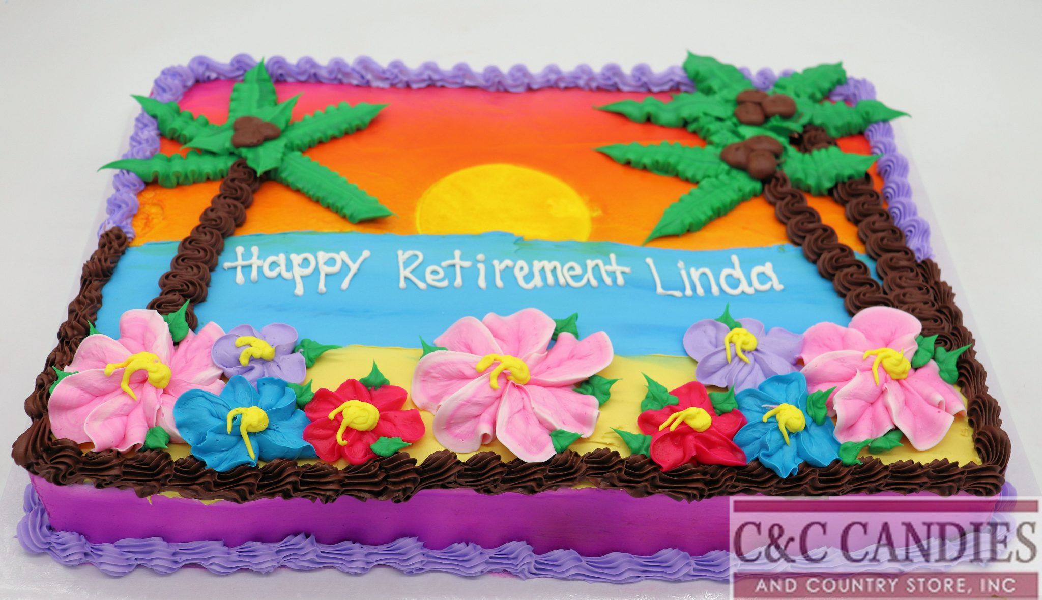 Hawaiian Sunset – Sheet Cake | C&C Candies