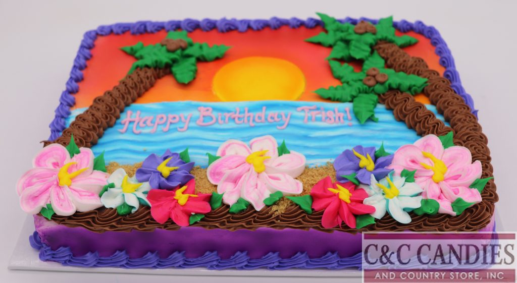 Hawaiian Sunset – Sheet Cake | C&C Candies