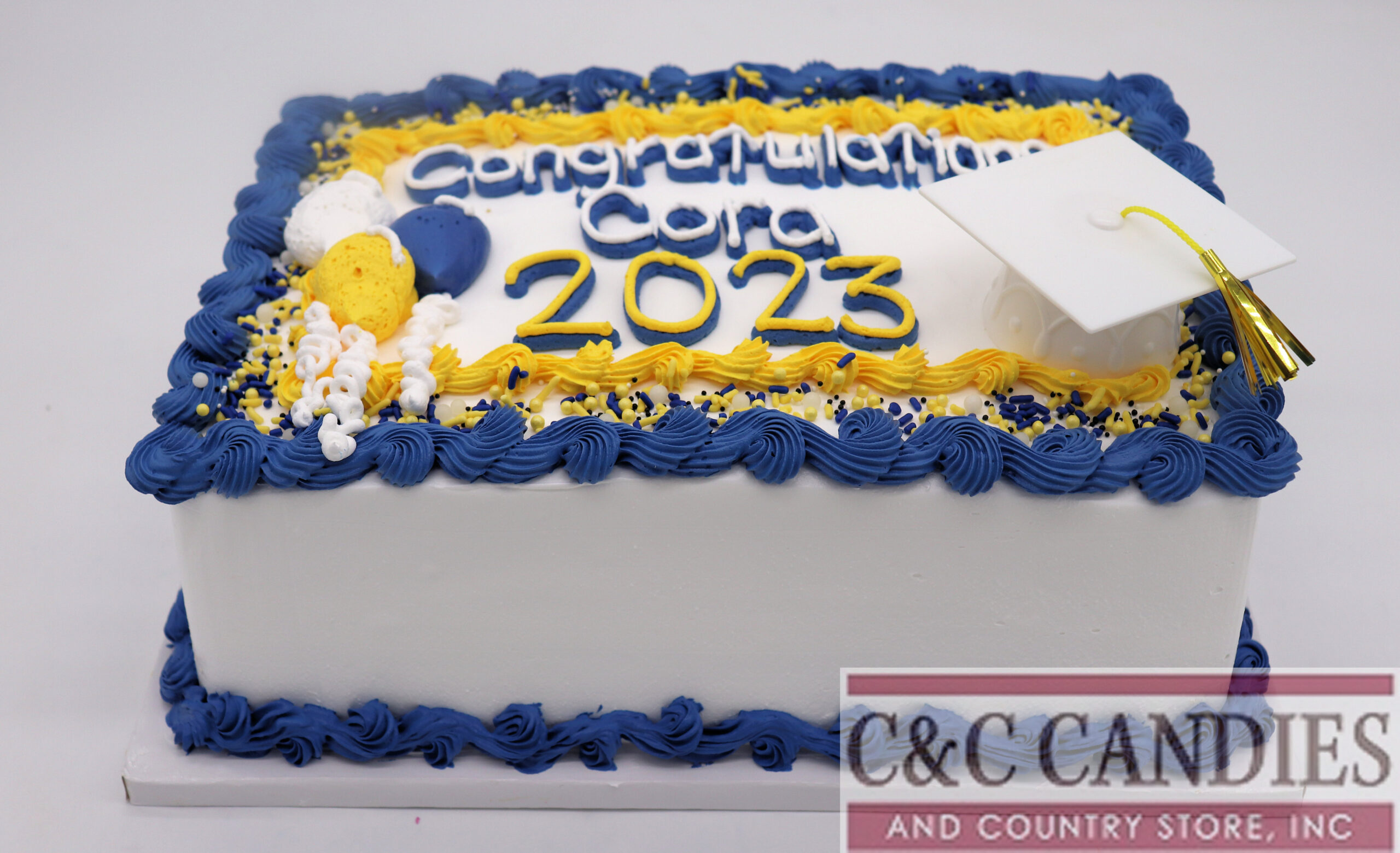Commencement Confectionery – Graduation Sheet Cake | C&C Candies