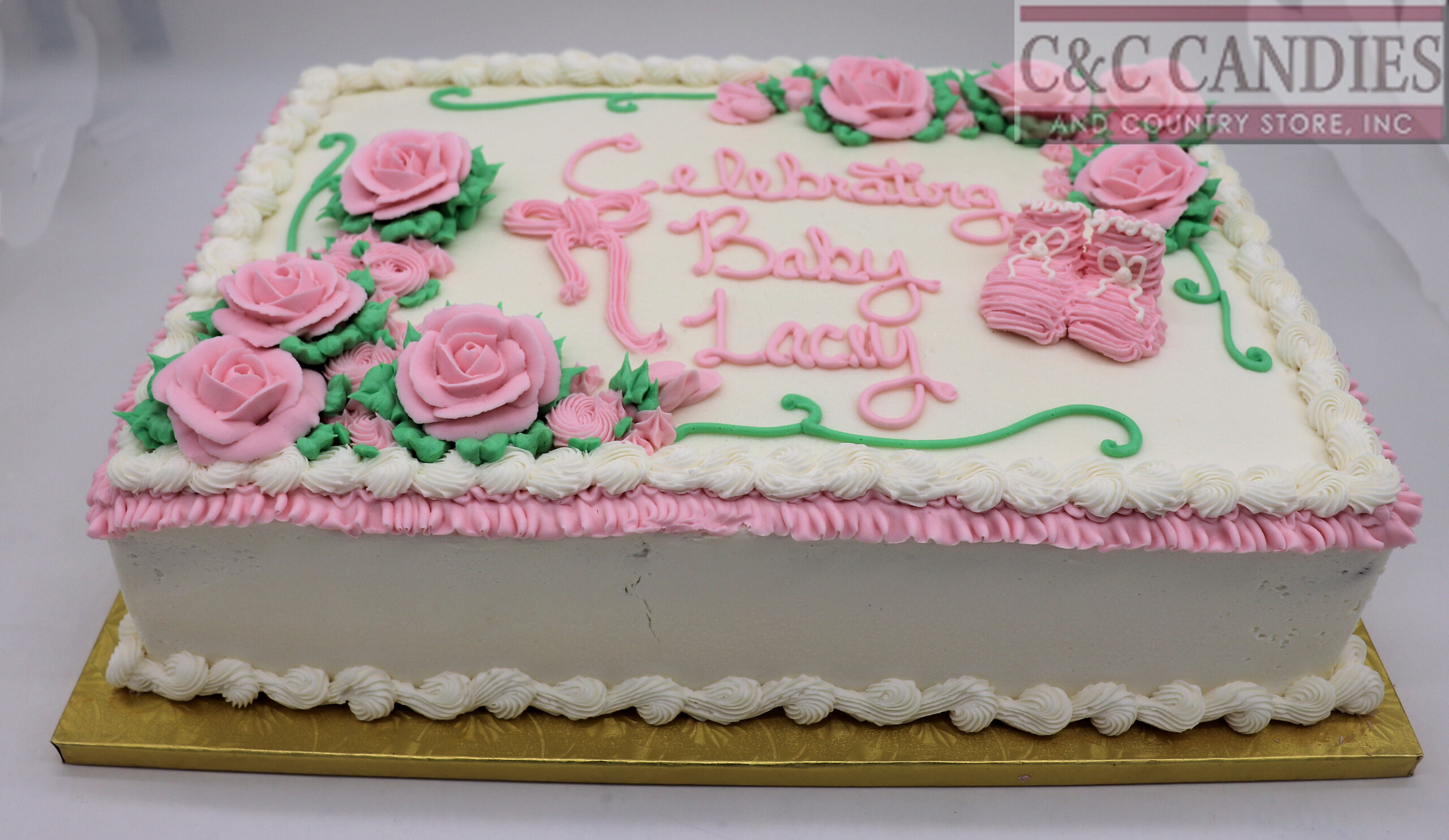 Baby Shower Cakes Full Sheet Baby Shower Sheet Cakes For Girls - made ...