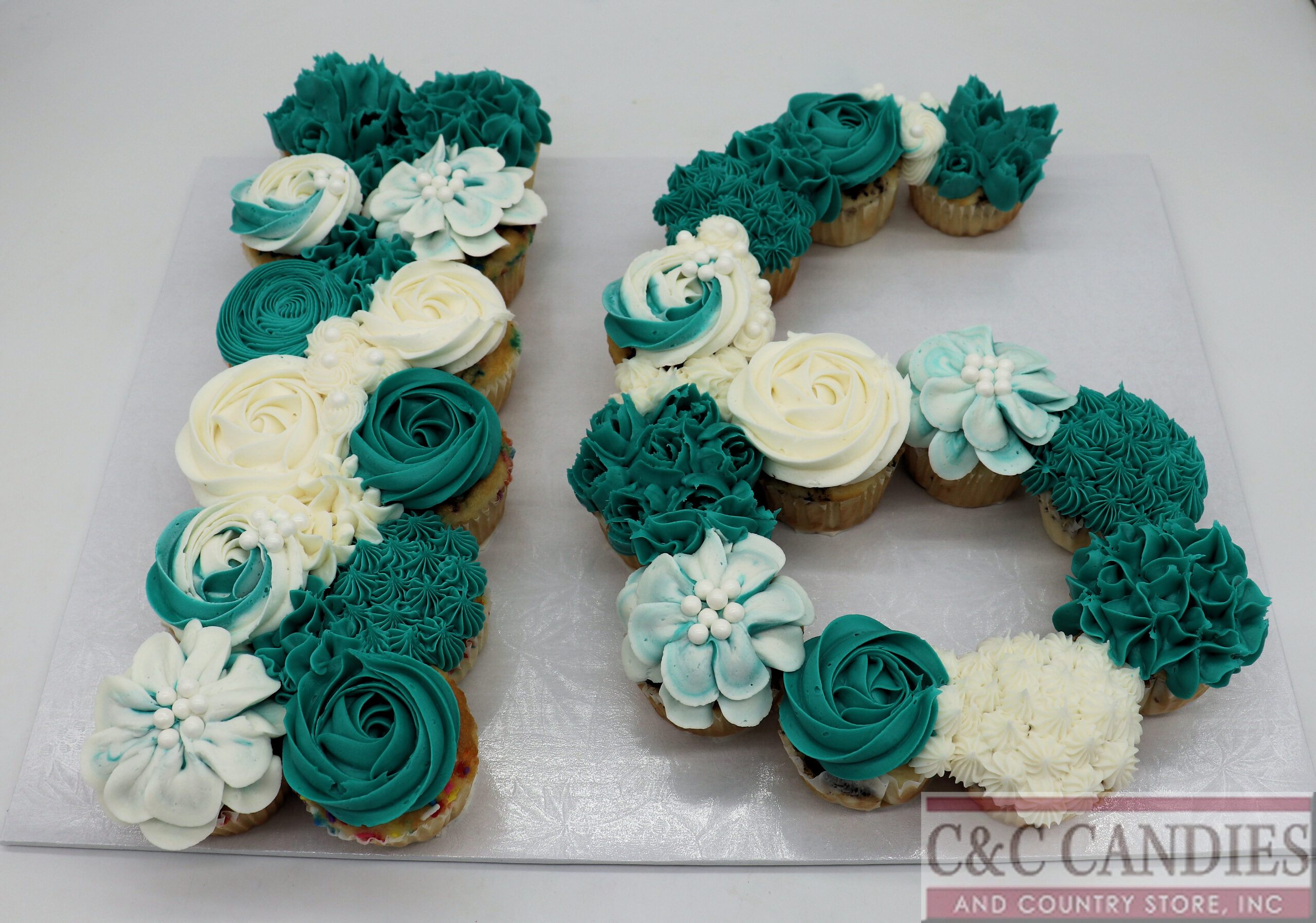 Blossoming Number Celebration – Cupcake Cake | C&C Candies