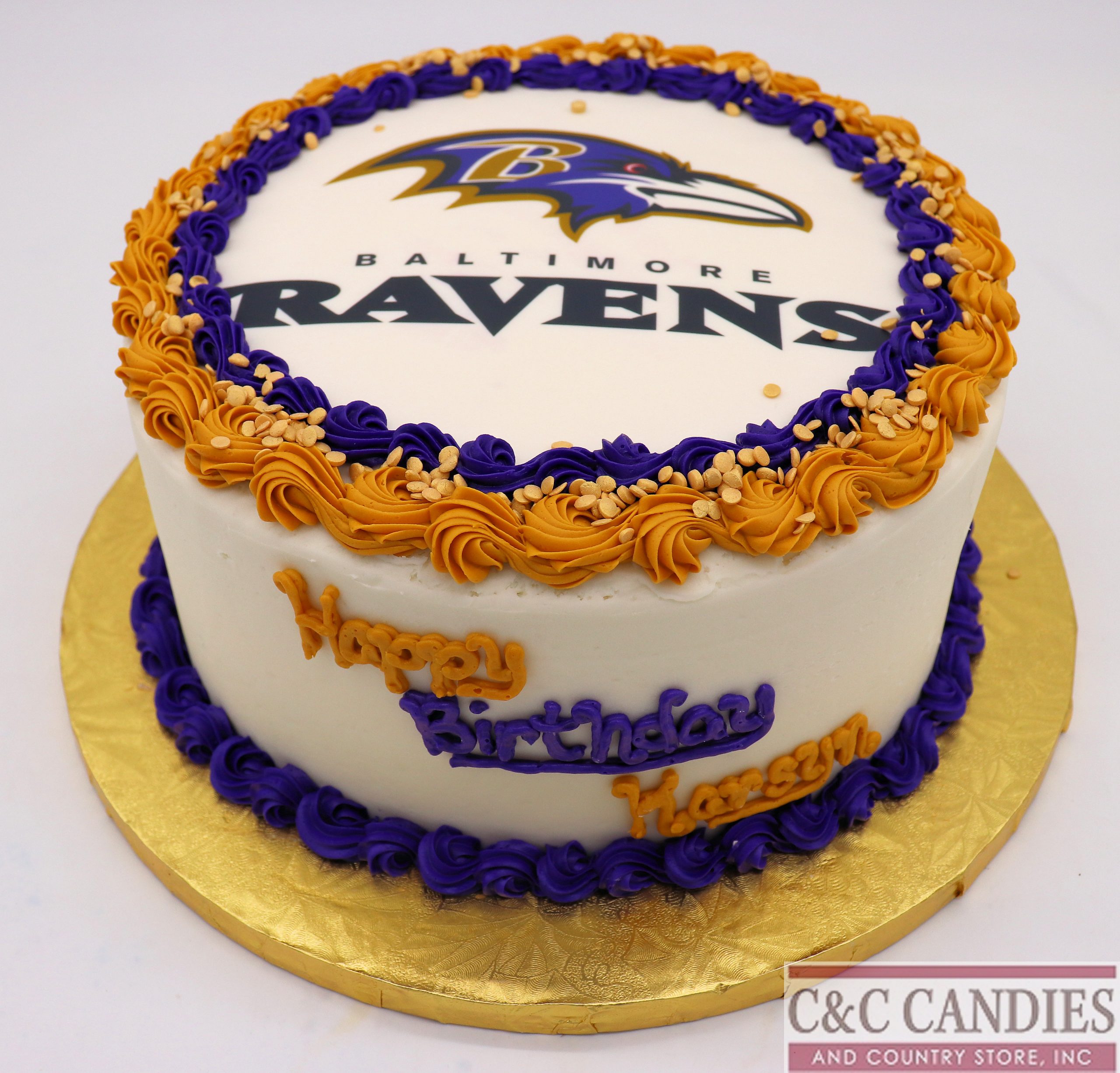 Team Spirit Round Cake | C&C Candies