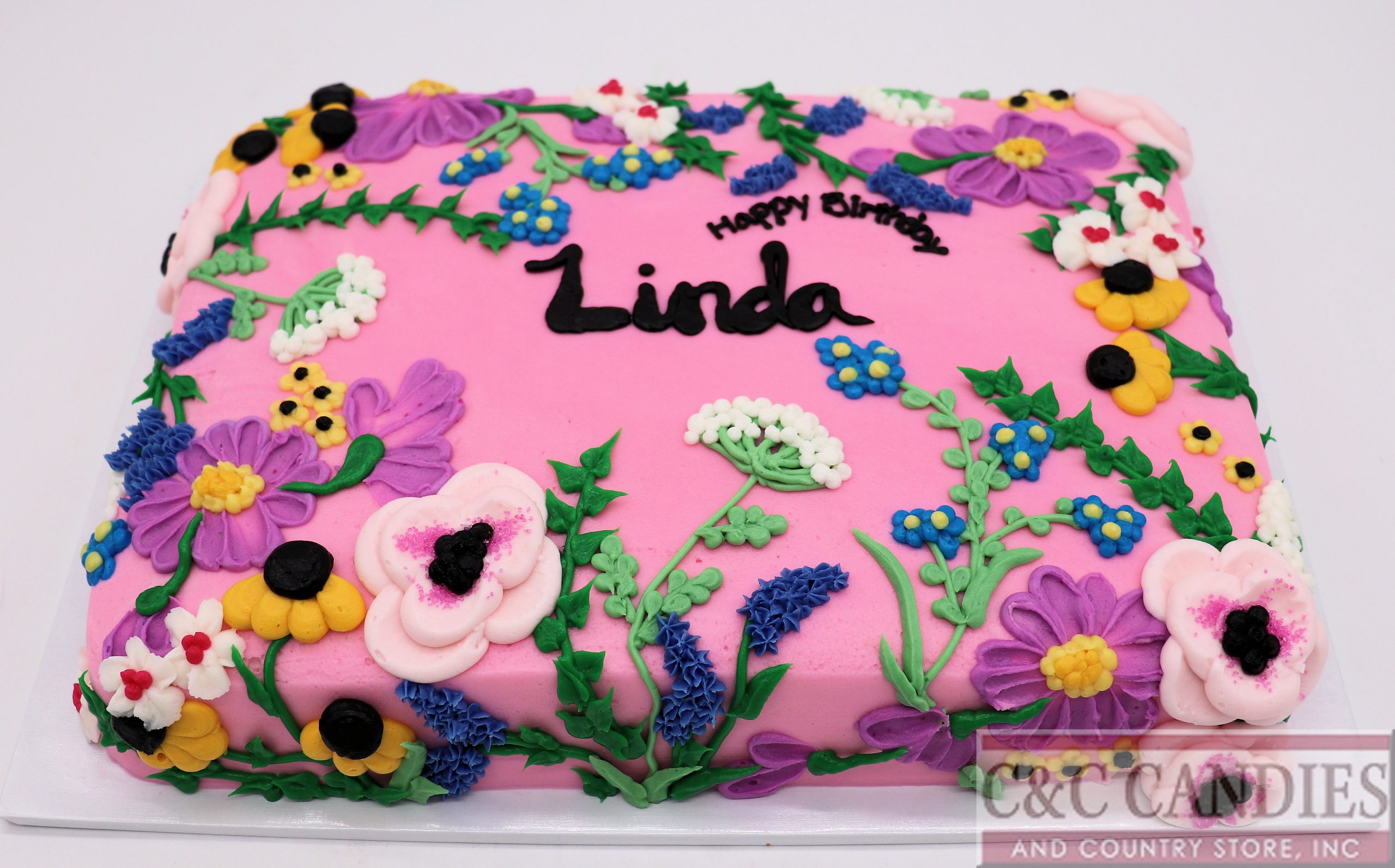 Wildflower Garden Party Sheet Cake | C&C Candies